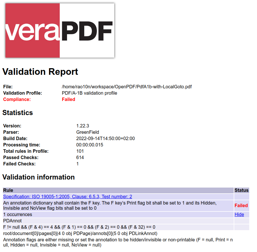 Localgoto Breaks Pdf A 1b Conformance · Issue 912 · Librepdf Openpdf · Github