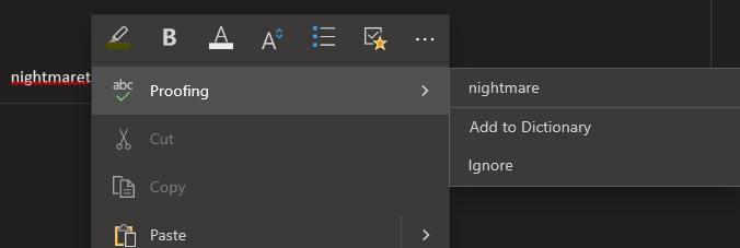 (Feature request) Adding 'Ignore' spellcheck function into context menu · Issue #2923 · zadam ...