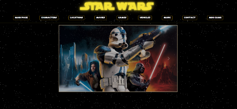 GitHub - mec-cs/star-wars-website: A star wars themed website // CTIS 255 - Term Project