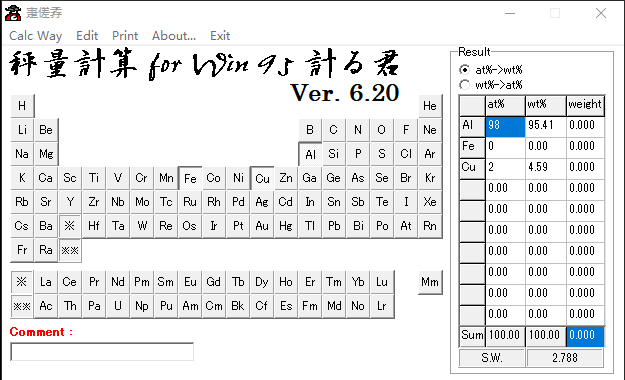 GitHub - JunHuaBai96/weighing_calculator: Graphical software designed by A. Murakami to convert ...
