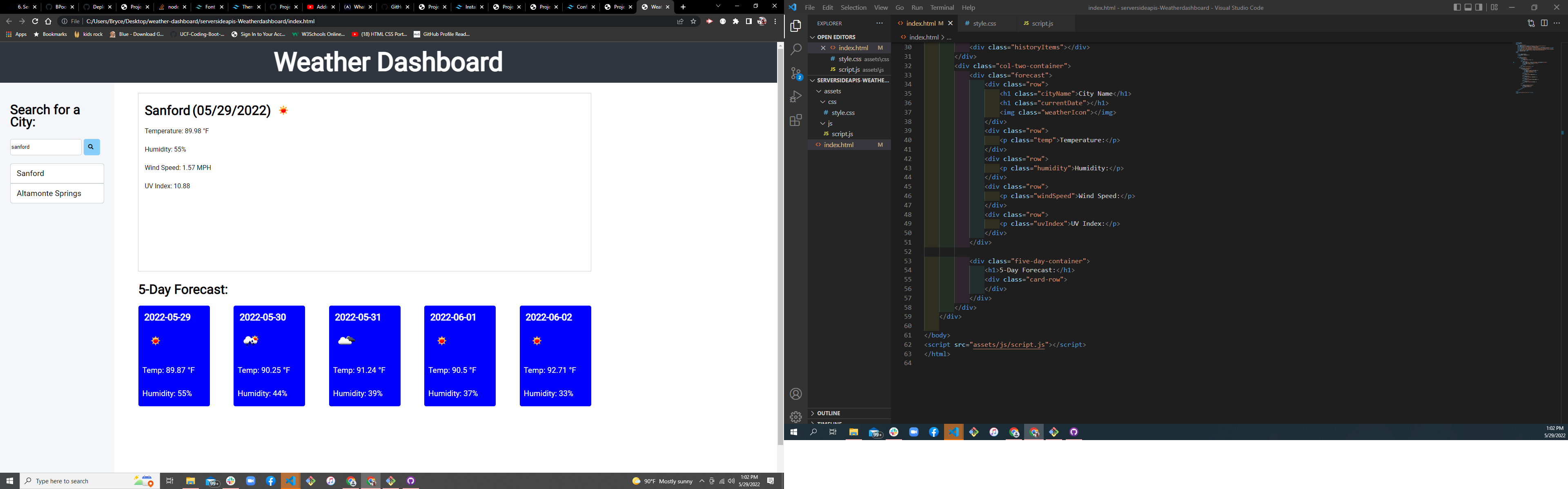 GitHub - BPoole83/Weather-Dashboard