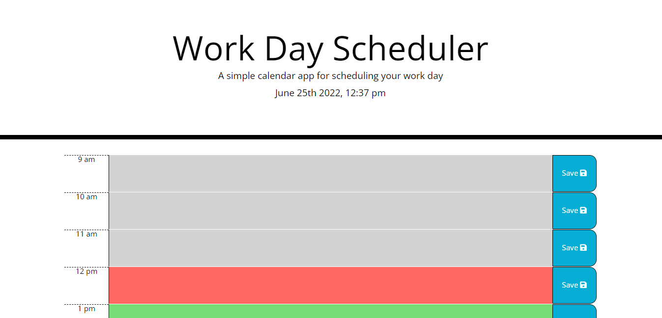 GitHub - EvanClevenger/Work-Day-Planner