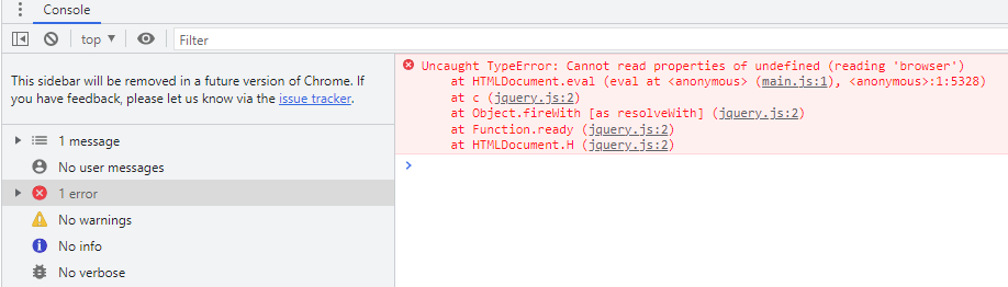 [BUG]: "Uncaught TypeError: Cannot read properties of undefined (reading 'browser')" · Issue ...