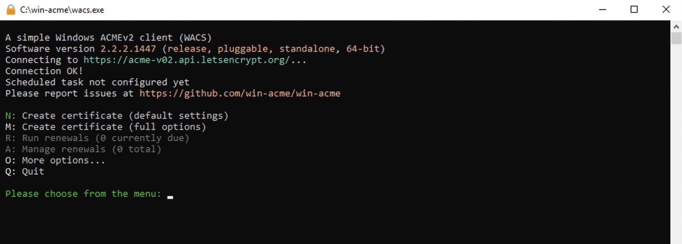 Error Cryptographicexception Unable To Store Certificate · Issue 2329 · Win Acme Win Acme