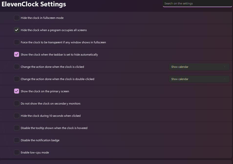 [BUG/ISSUE] Show clock when taskbar set to hide automatically not working · Issue #858 ...