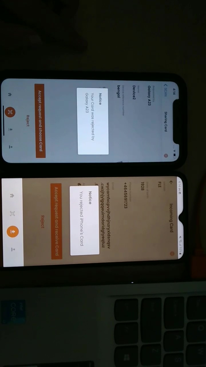 Rejection of VC request by sharing device should be notified to requesting device. · Issue #222 ...