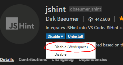 Disable jshint in vscode · Issue #80 · aurelia/vscode-extension · GitHub