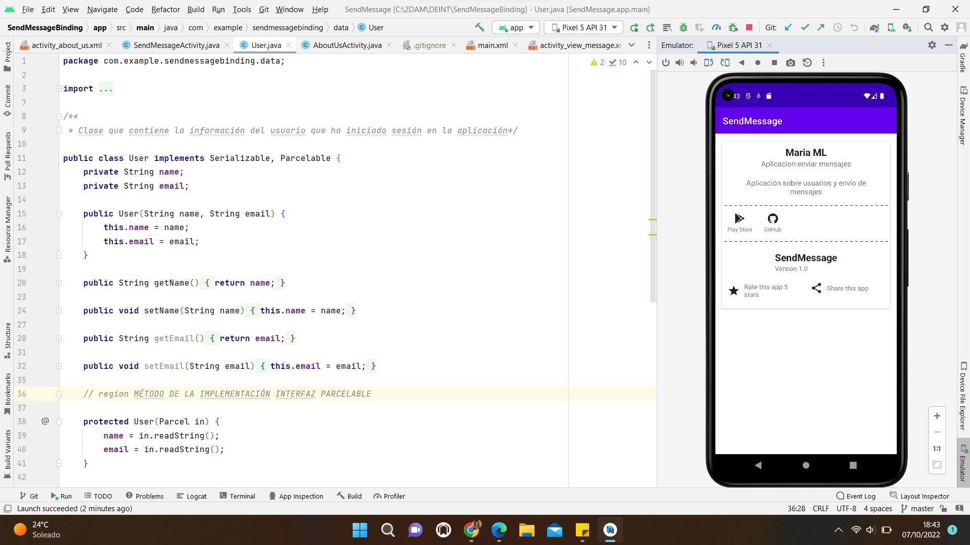 GitHub - MagicalTigerGirl/SendMessageBinding