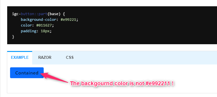 IgbButton - the styling of "background-color" has not been applied. · Issue #436 · IgniteUI ...