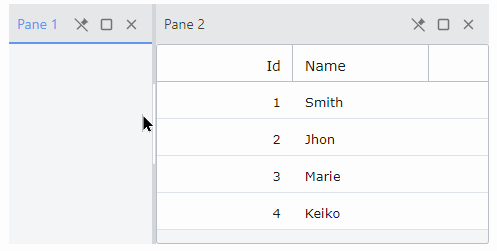 IgbDockManager & IgbDataGrid - UI parts of DockManager are hidden by overwrapped DataGrid ...
