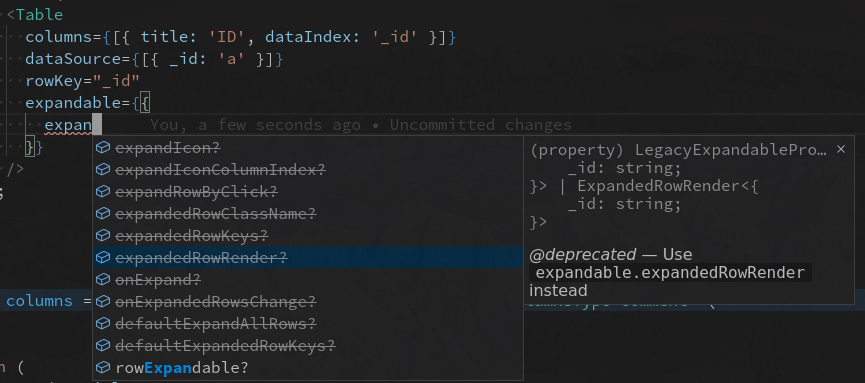 Table Expandable 定义问题 · Issue 27685 · Ant Designant Design · Github