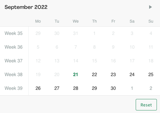 Version 8 Uses Non Iso Week As It Was In V7 · Issue 1557 · Gpbl React Day Picker · Github