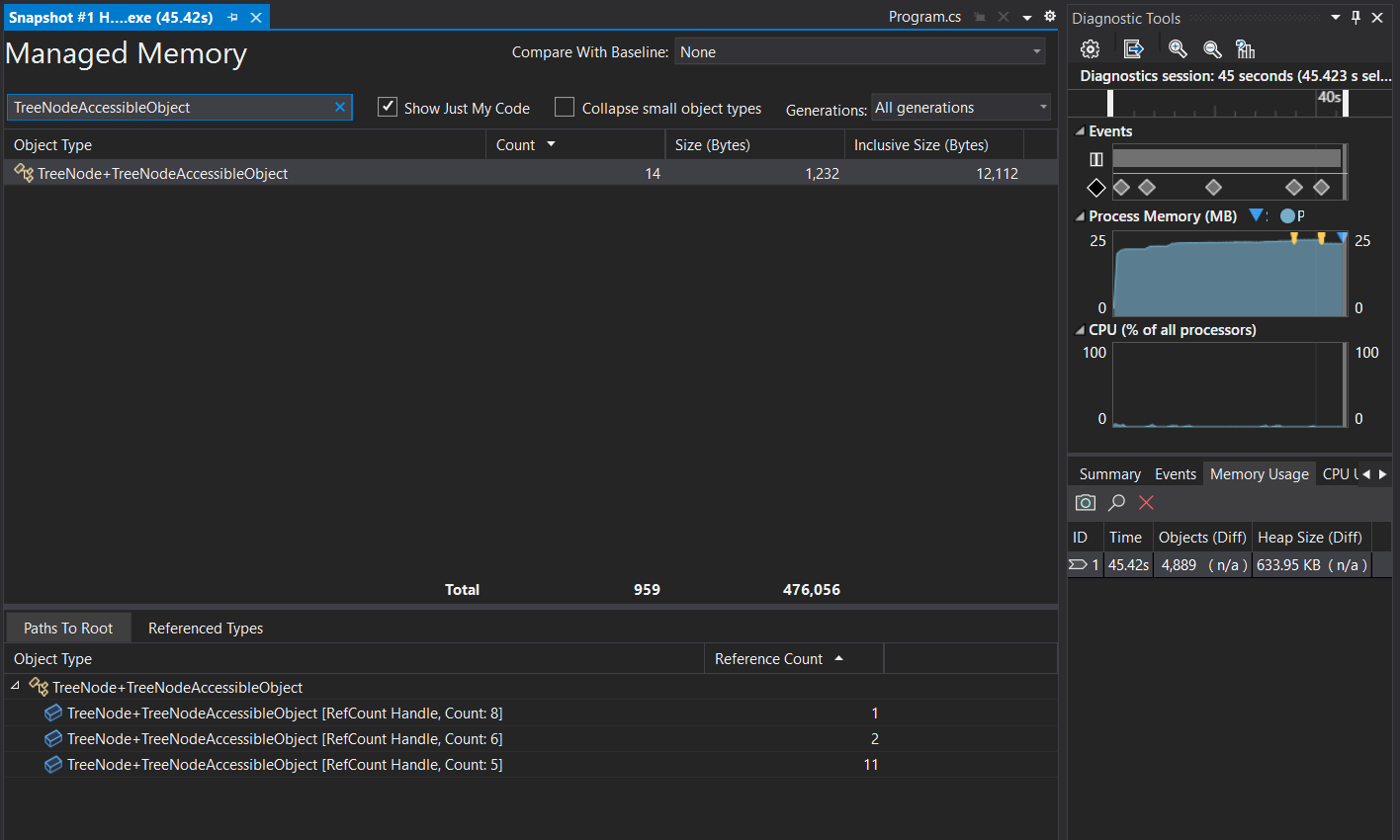TreeNode accessible objects are leaking in memory · Issue #7196 · dotnet/winforms · GitHub