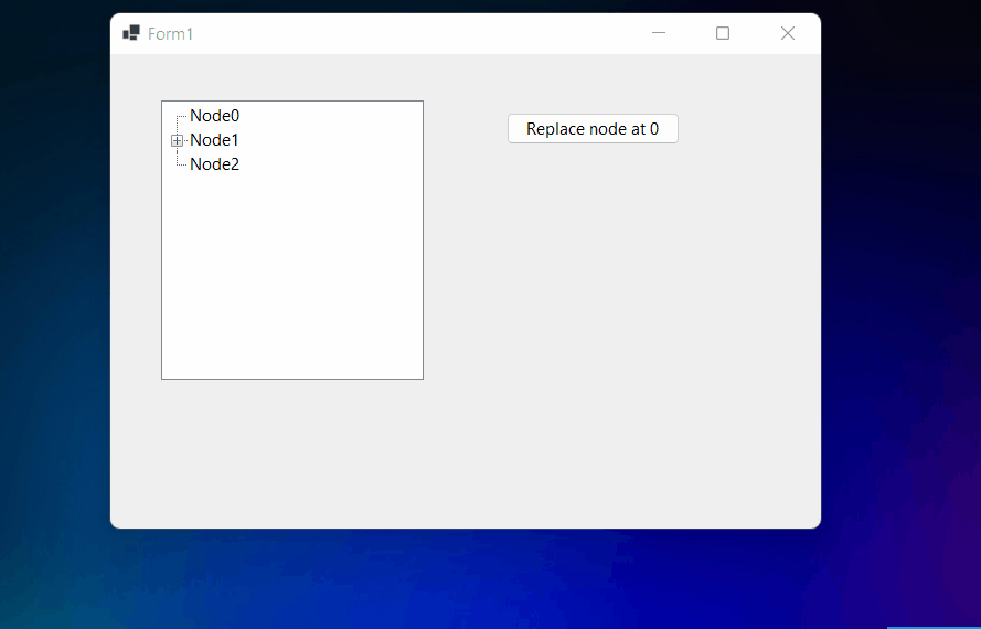 Replacing A TreeNode By Index In A TreeView Adds A Blank Space Below