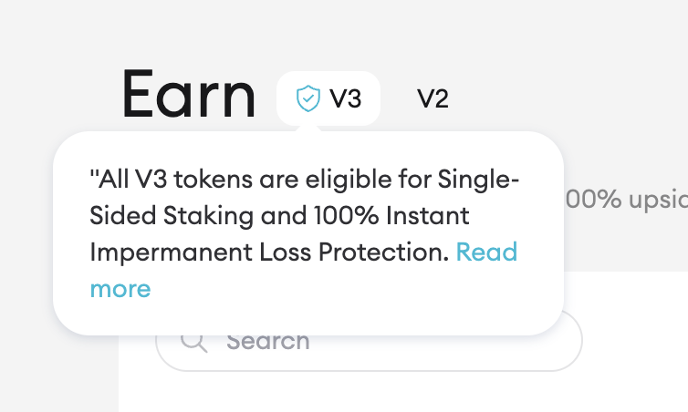 Earn page tooltips are different from each other · Issue #301 · bancorprotocol/webapp-v3 · GitHub