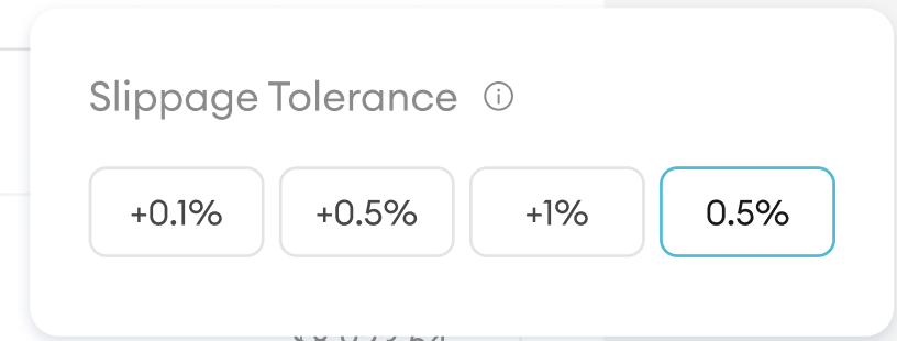 Slippage tolerance location change · Issue #583 · bancorprotocol/webapp-v3 · GitHub