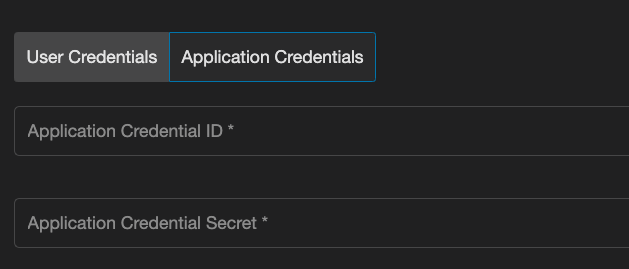 Editing Openstack provider settings is ignoring application credentials · Issue #4702 ...