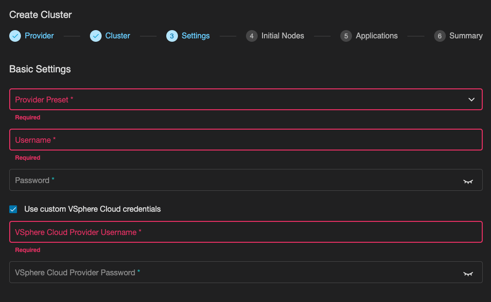 vSphere credentials split is unclear and needs better description · Issue #5952 · kubermatic ...