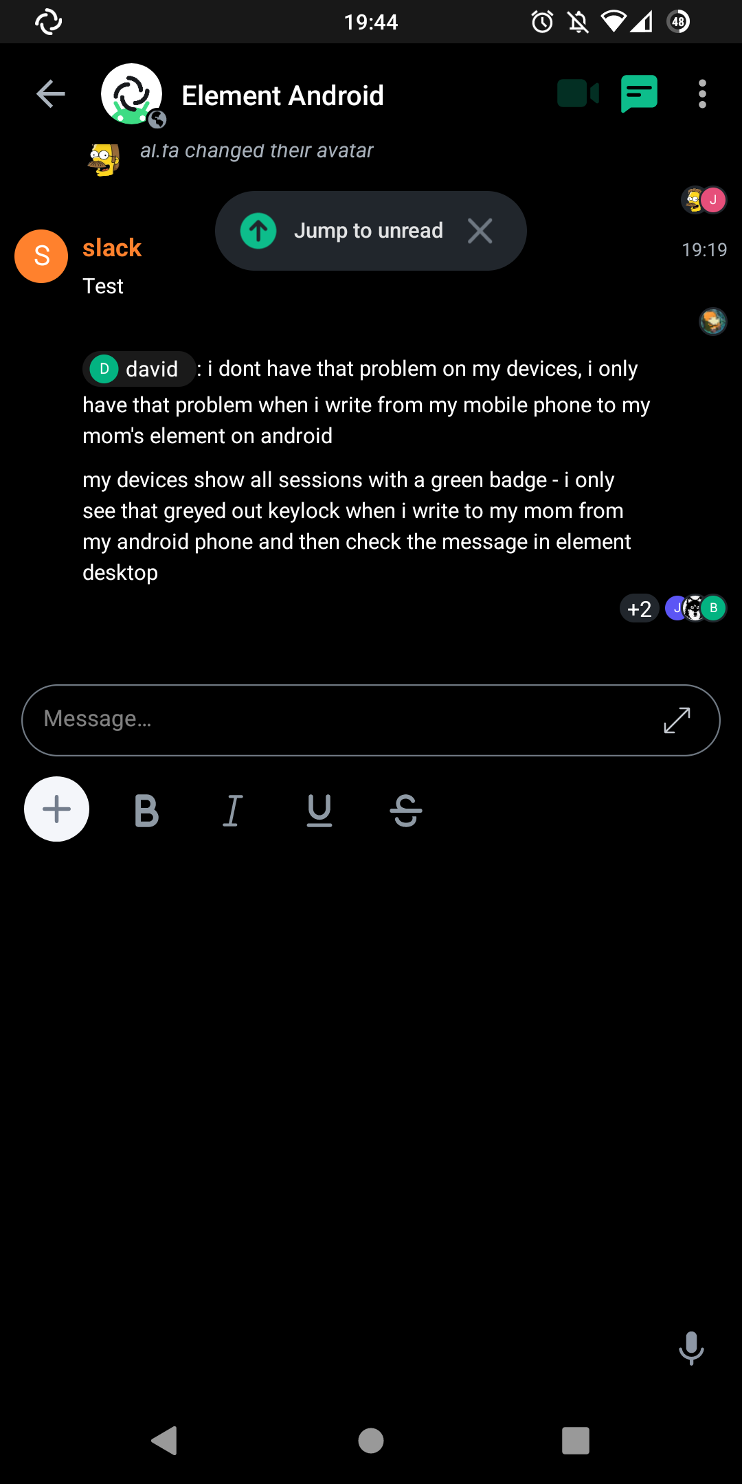 opening a room from room search displays empty area where the keyboard would be · Issue #7633 ...