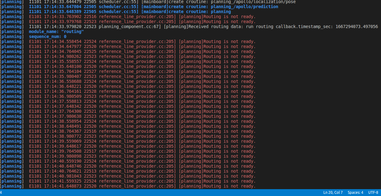[planning]Routing is not ready · Issue #14662 · ApolloAuto/apollo · GitHub