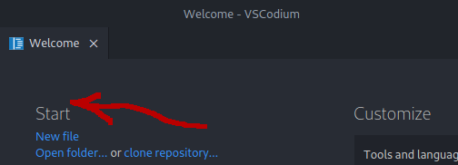 Add Codium branding to the welcome screen · Issue #639 · VSCodium ...