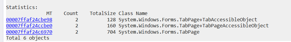 Tabpage Class And Its Accessible Object Are Leaking In Memory · Issue 7415 · Dotnetwinforms