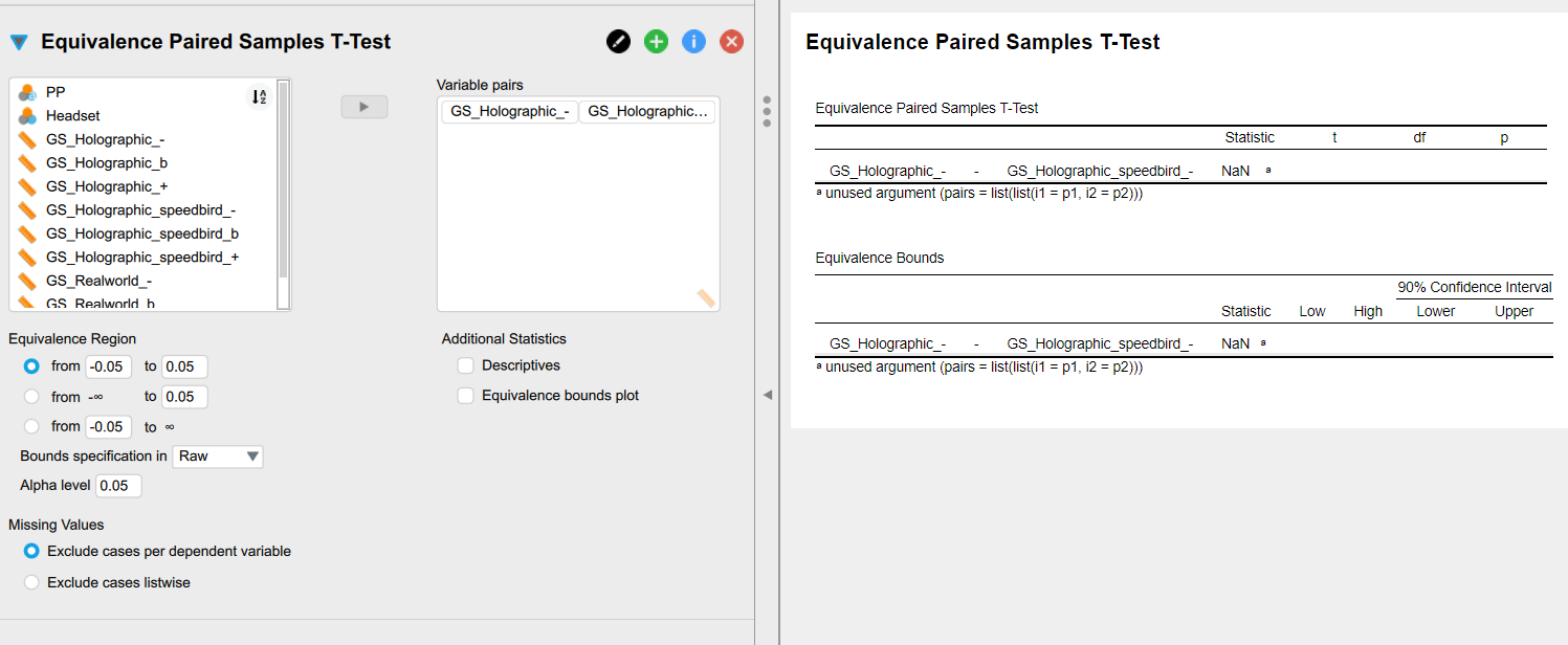 Bug Equivalence Paired Samples T Test Not Working · Issue 2346 · Jasp Statsjasp Issues · Github 