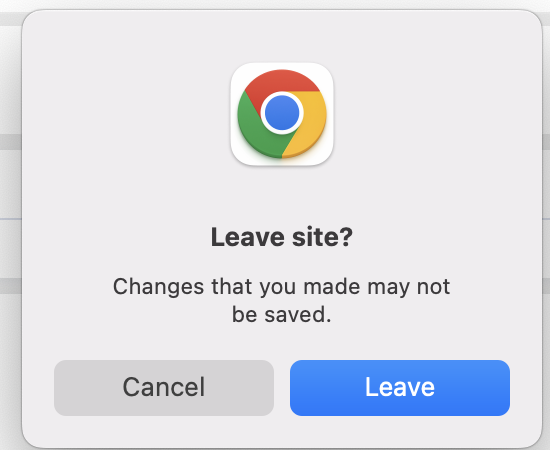 Bug Unable To Acceptdismiss Leave Site Pop Up · Issue 14505 · Microsoftplaywright · Github