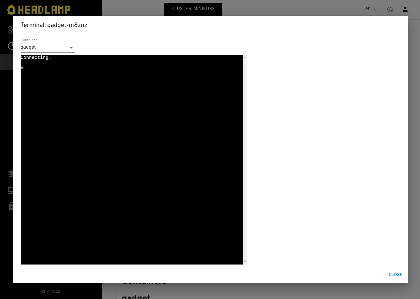 Terminal Is Showing In Half Of The Dialog · Issue 340 · Headlamp K8sheadlamp · Github