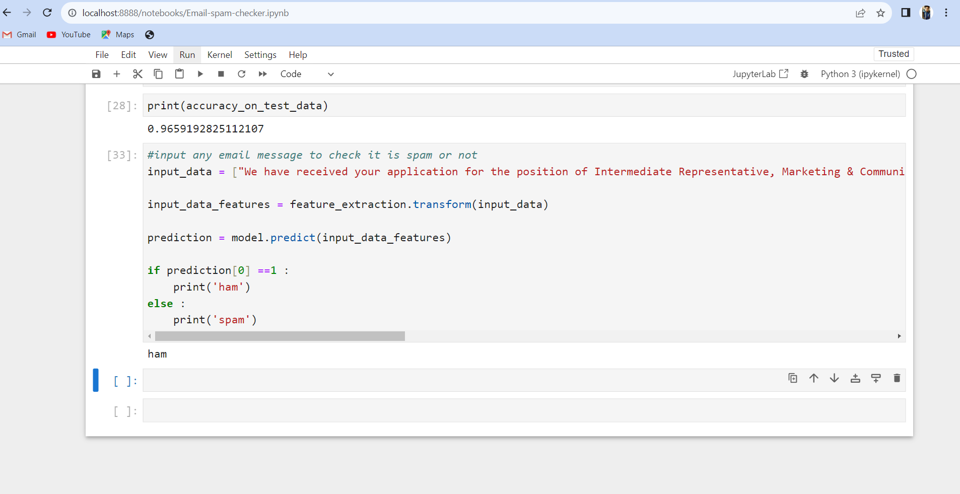 GitHub - SAIJU2001/Email-Spam-Classifier: It involves categorize incoming emails into spam and ...
