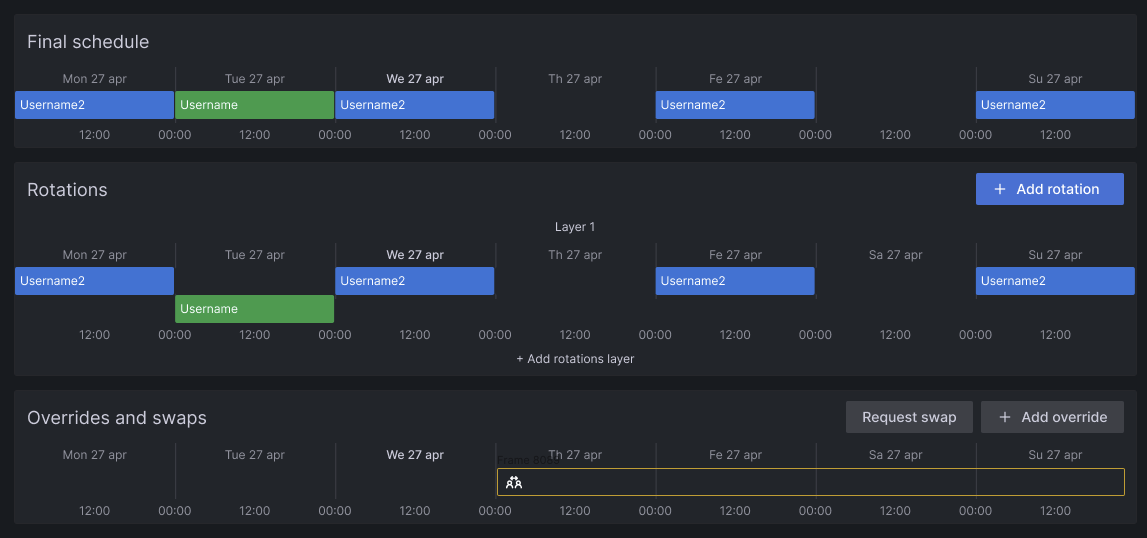Show Magical Shift Swaps · Issue 2844 · Grafanaoncall · Github 