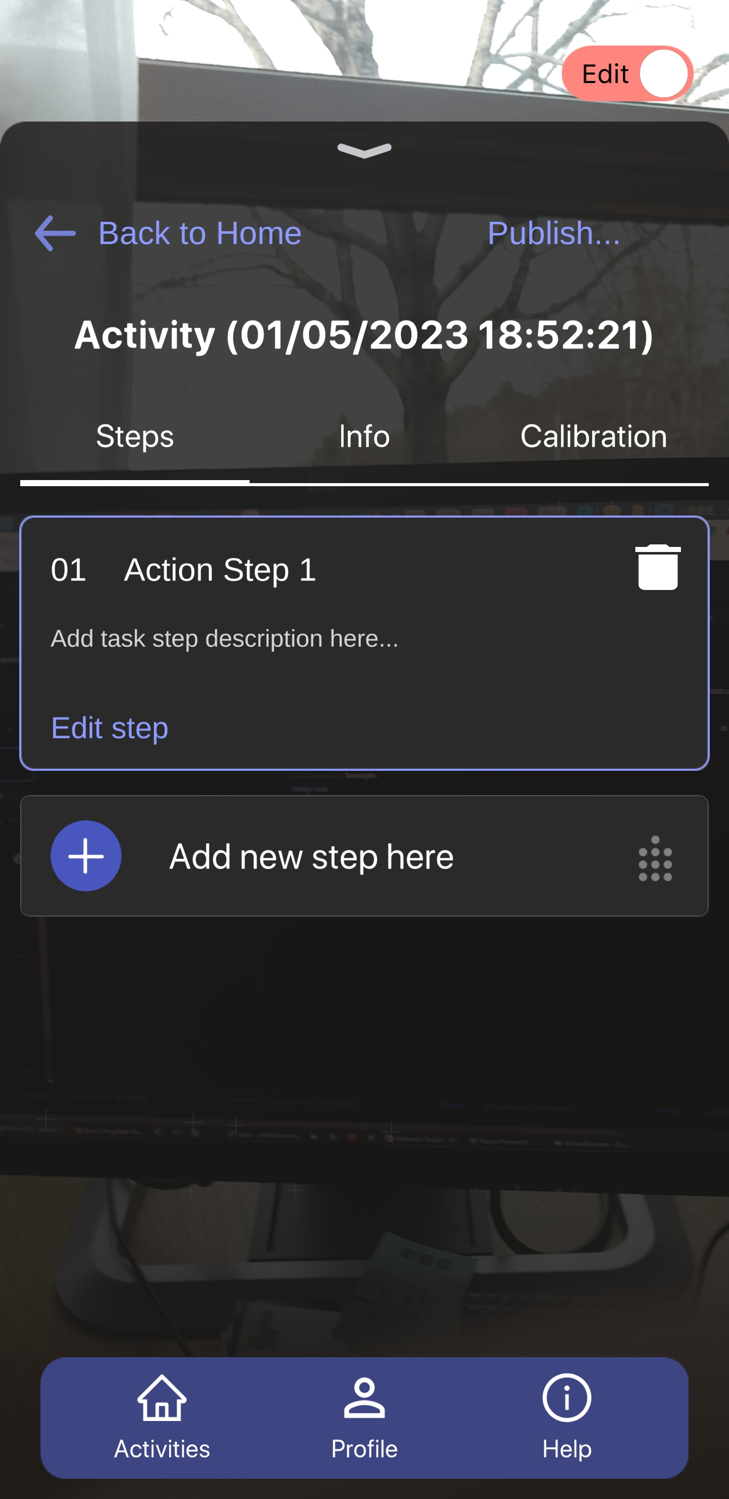 "Add new step here" appears on top of the steps after closing the curtain · Issue #1376 · WEKIT ...