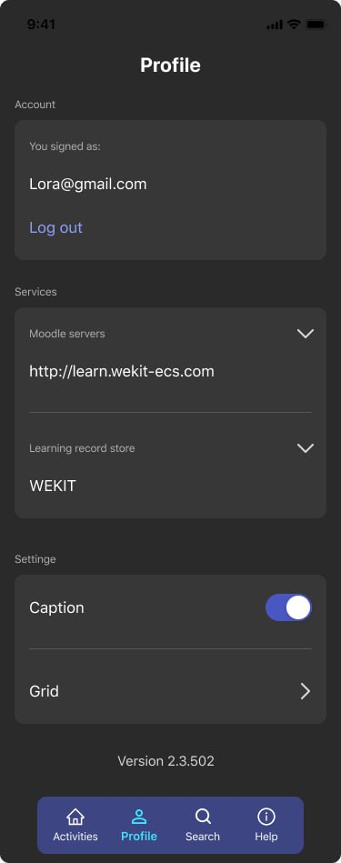 Design For Settings In Profile · Issue 1393 · Wekit Ecsmirage Xr · Github