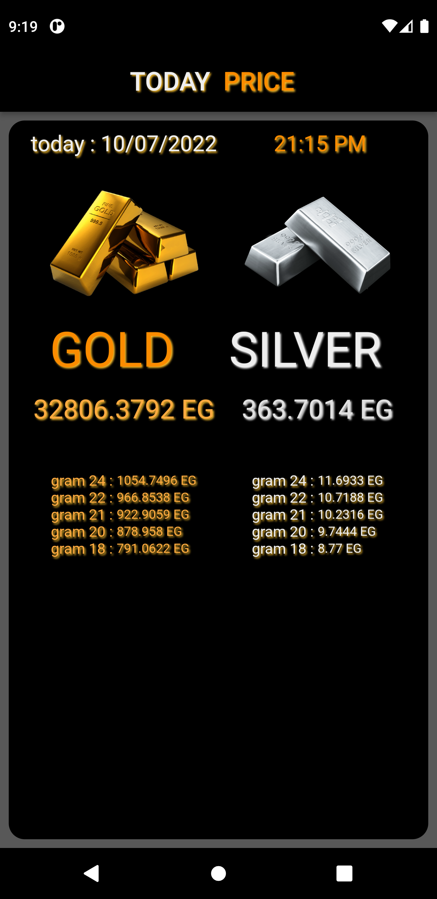 GitHub - ahmednabil0/gold-app