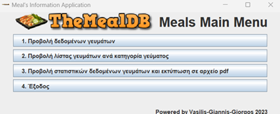 GitHub - stamvas/MealsApp