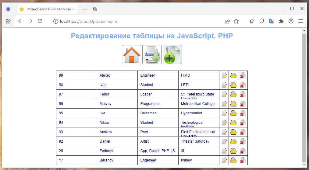 GitHub - alex1543/practUpdate: Sample website for editing tables in MySQL