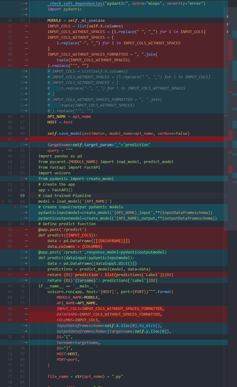 [enh] Add Pydantic Input And Output Models To Create Api Function · Issue 2696 · Pycaret