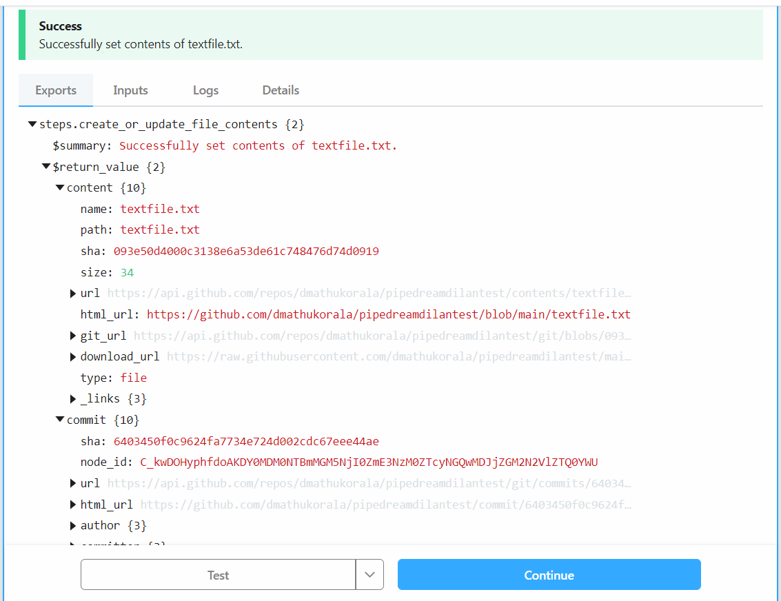 [BUG] Github - Create or update file contents missing `sha` prop · Issue #5015 · PipedreamHQ ...