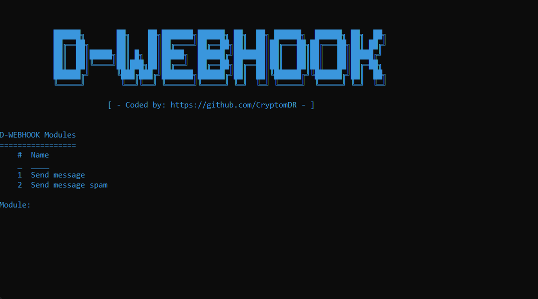 GitHub - CryptomDR/D-WEBHOOK: D-WEBHOOK a tool that handles discord ...
