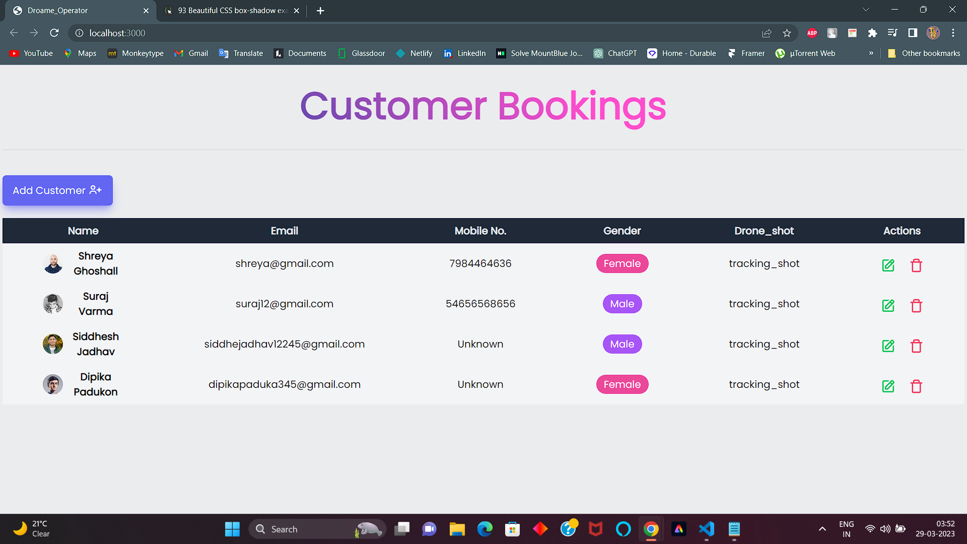 GitHub - BalramMEL/Customer_Operator: Using Next.js & MongoDB complete CRUD operations for ...