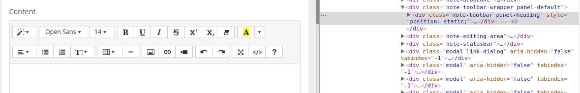 Is there a way to set toolbar top value? · Issue #2697 · summernote/summernote · GitHub