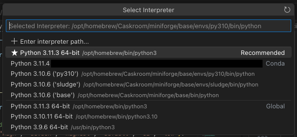 Allow Disabling The Recommended Tag For Python Interpreter Selection · Issue 21697