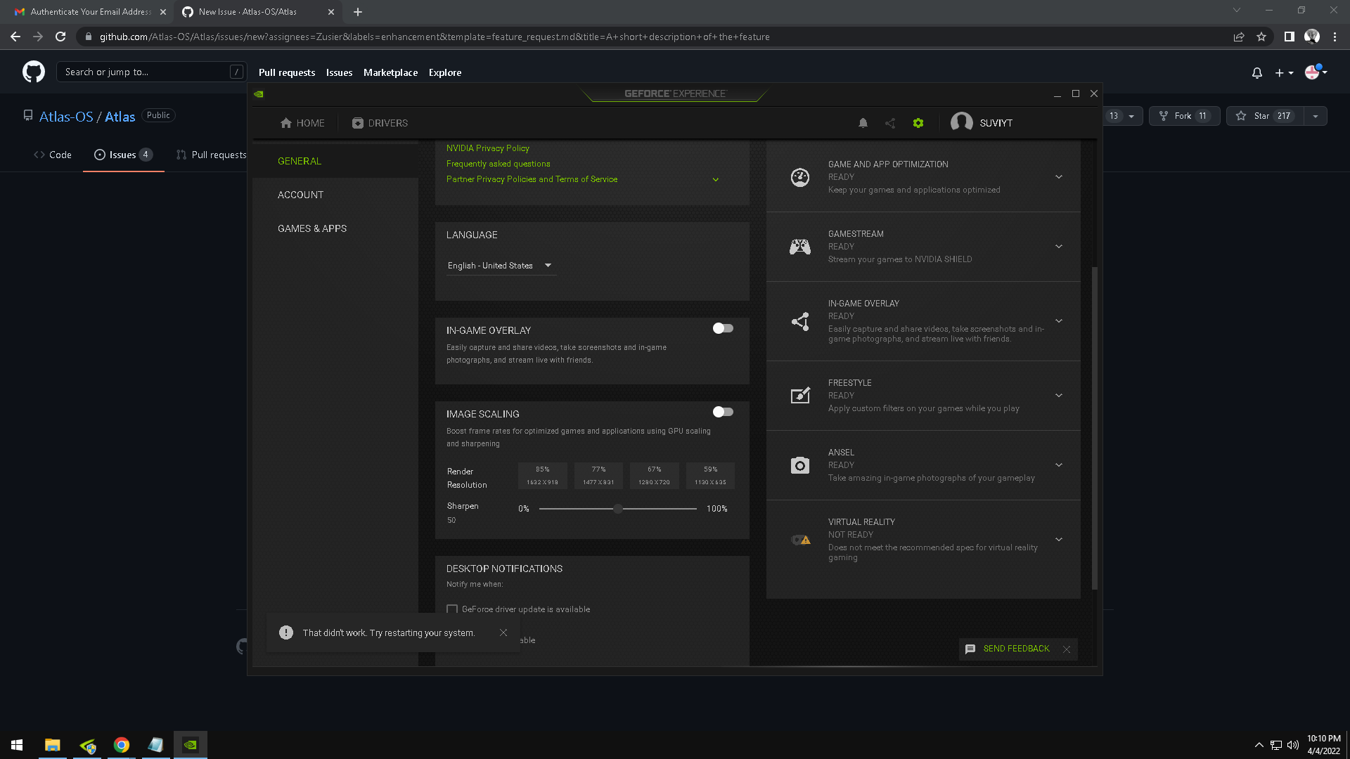 A short description of the feature · Issue #136 · Atlas-OS/Atlas · GitHub