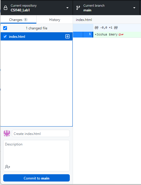 GitHub - EmeryCSI/CSI140_Lab1