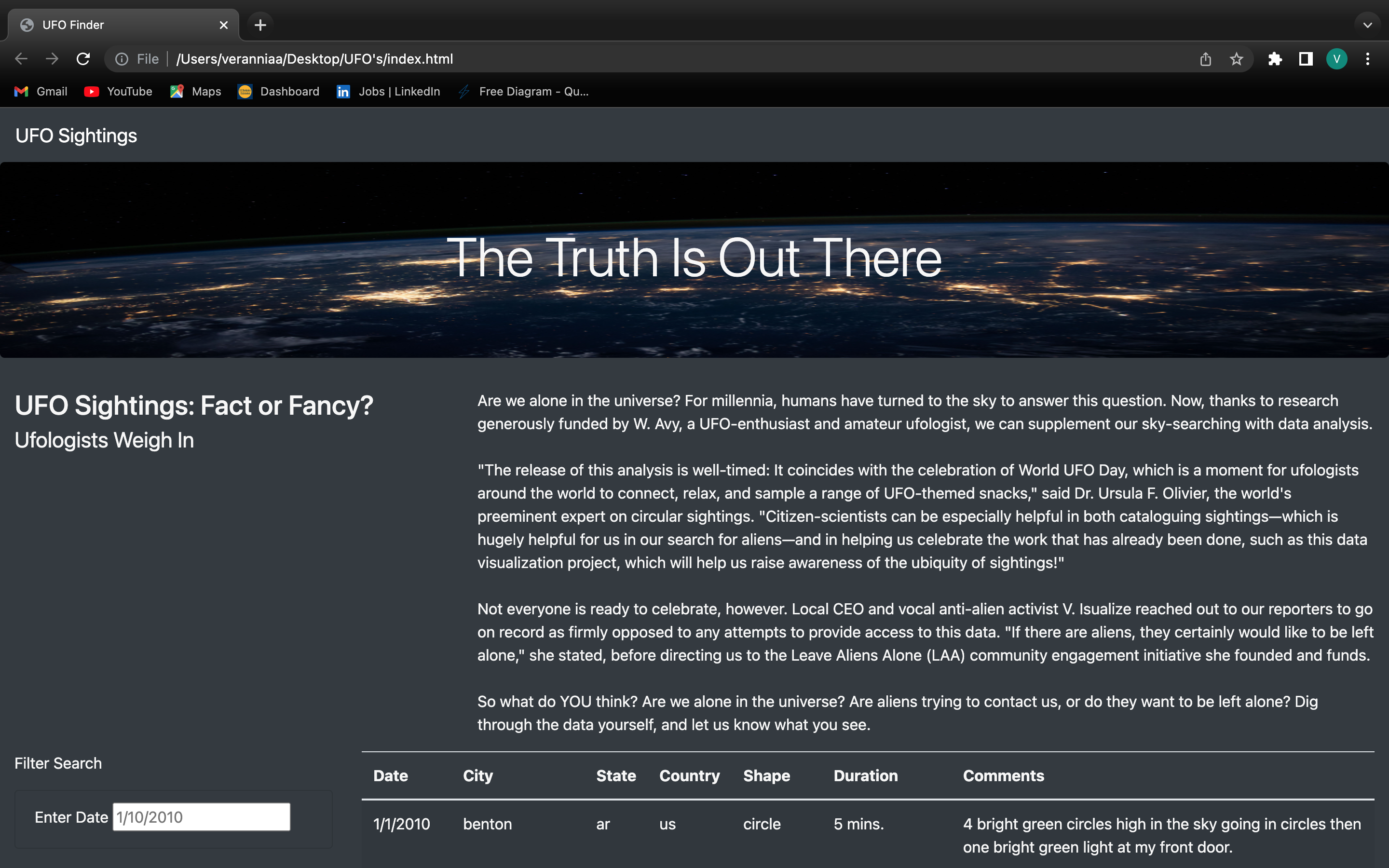 GitHub - veraniacalderon/UFOs