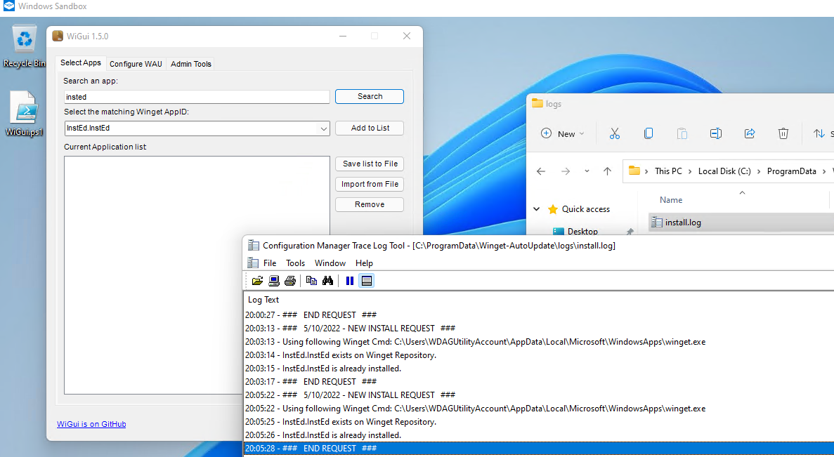 Check if added to list... · Issue #22 · Romanitho/Winget-Install-GUI ...