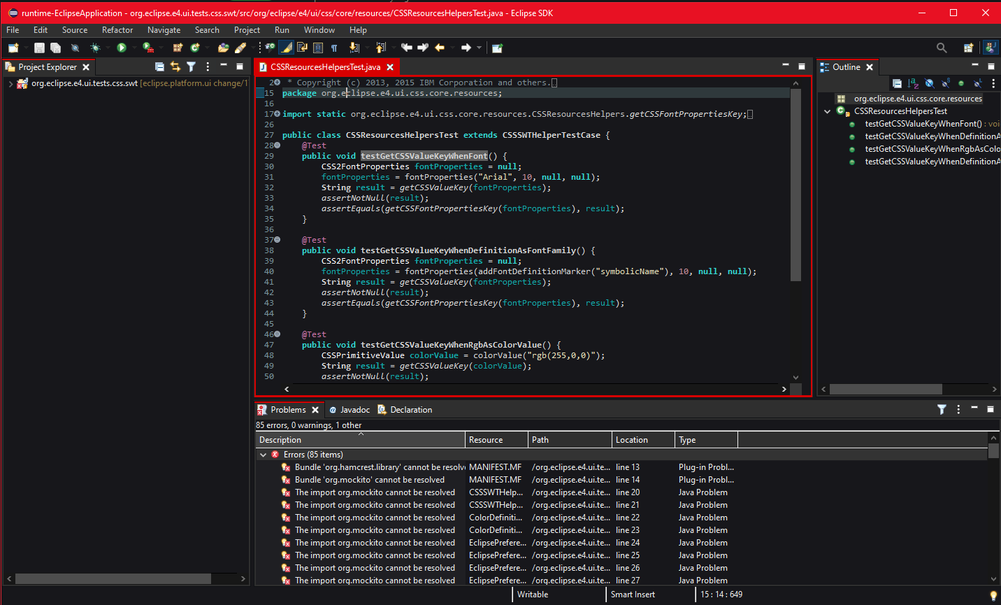 Missing styles for table borders and properties view background · Issue ...
