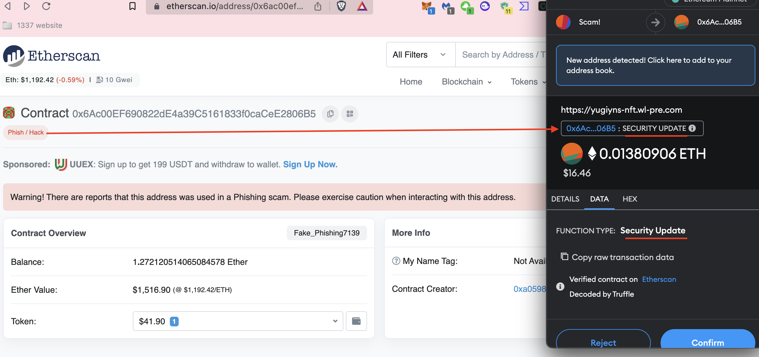 [Bug]: warning of a deceptive site ahead inside MM window/iframe · Issue #16499 · MetaMask ...