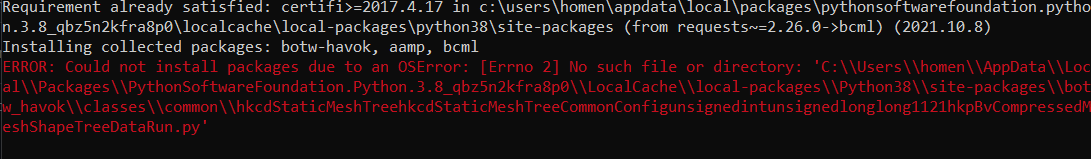 unable to generate the .exe · Issue #295 · NiceneNerd/BCML · GitHub