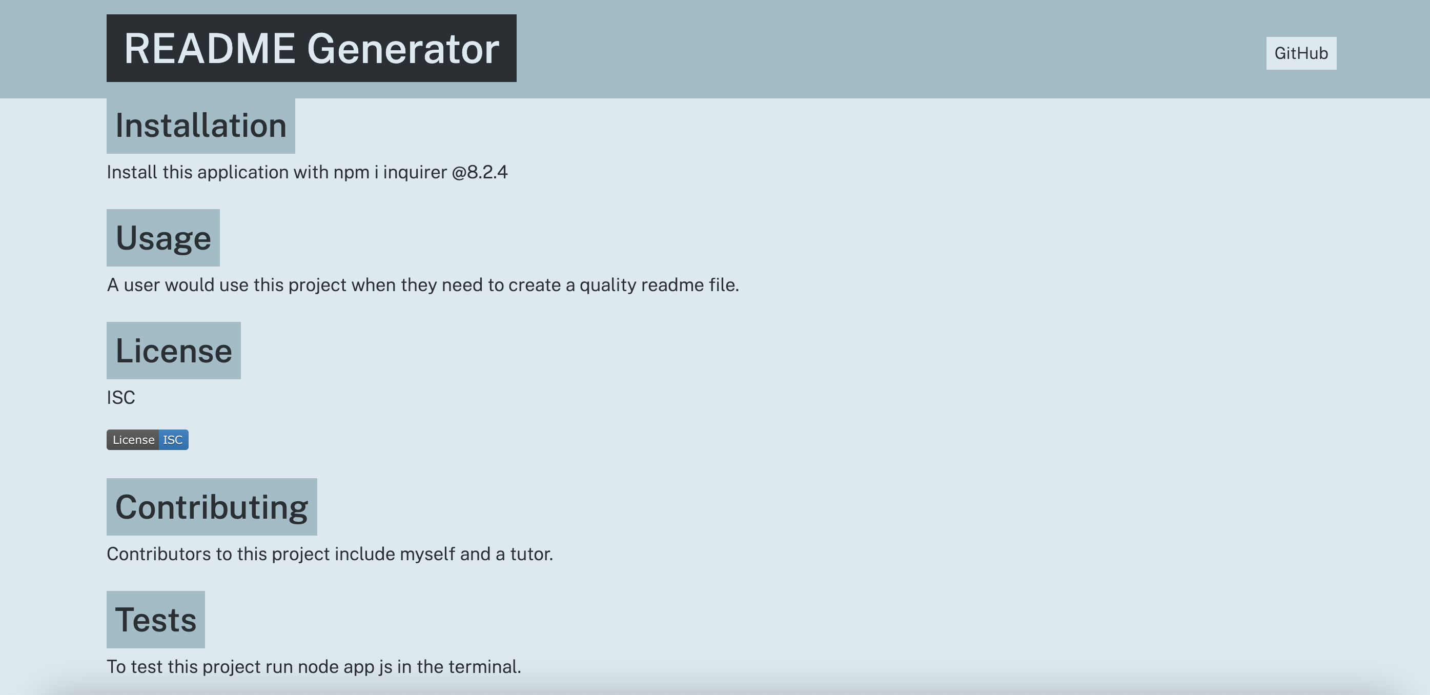 GitHub - JessicaM04/README-generator